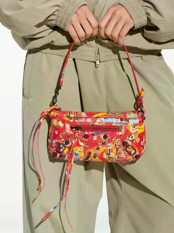Balenciaga Le City Graphic-print Shoulder Bag