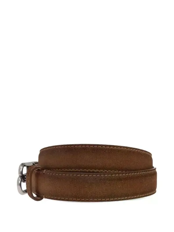 Balenciaga Logo Buckle Leather Belt