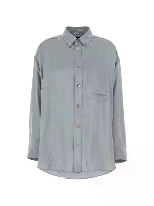 Balenciaga Logo Jacquard Shirt - Grey