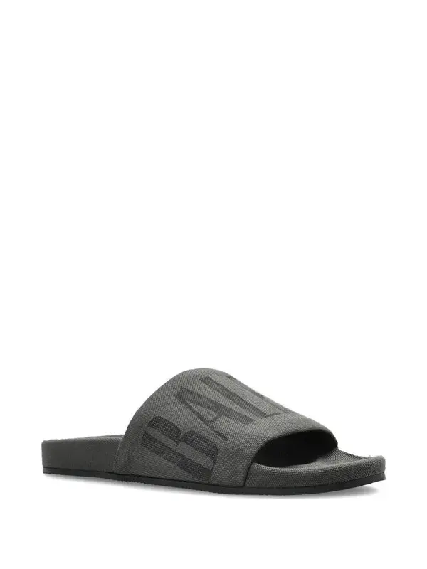 Balenciaga Logo Print Slides