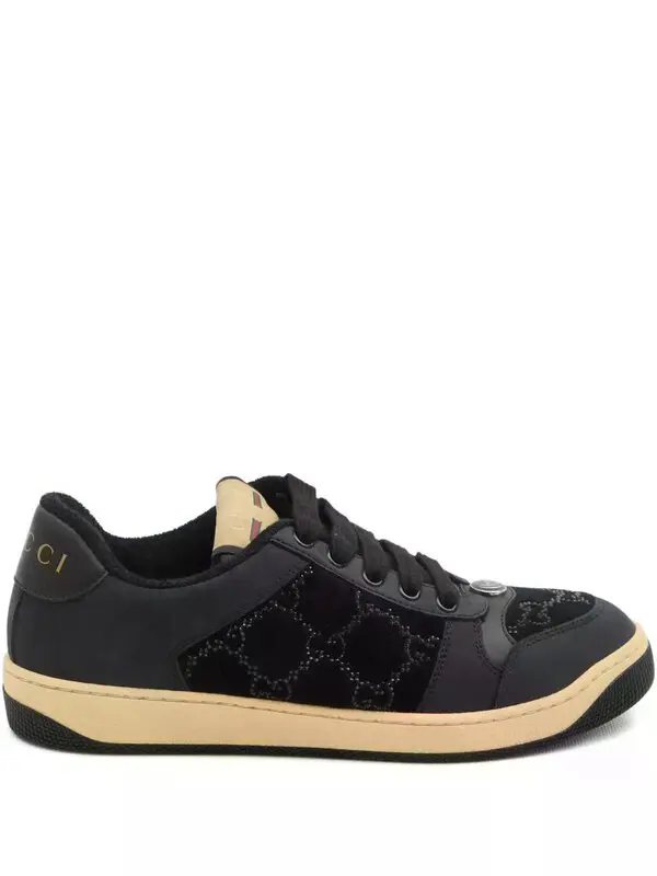 Gucci Embellished Lace-up Sneakers