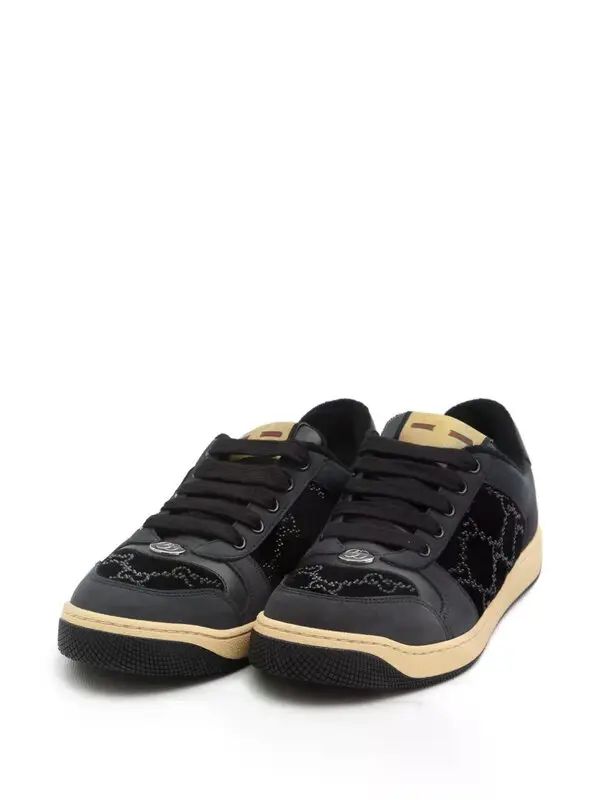 Gucci Embellished Lace-up Sneakers