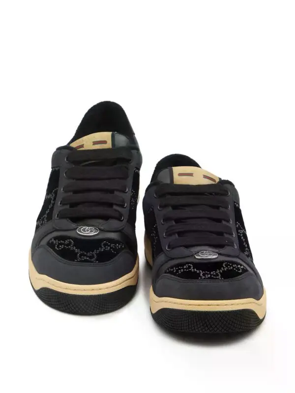 Gucci Embellished Lace-up Sneakers