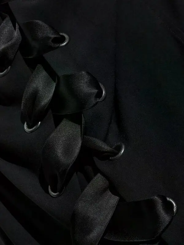 Balenciaga Lace-up Shirt Dress