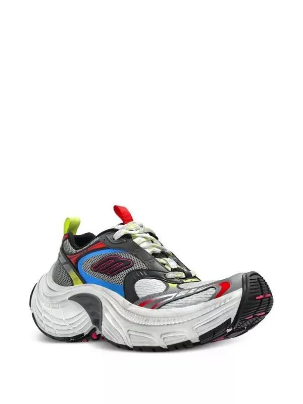 Balenciaga Panelled Design Sneakers - Black