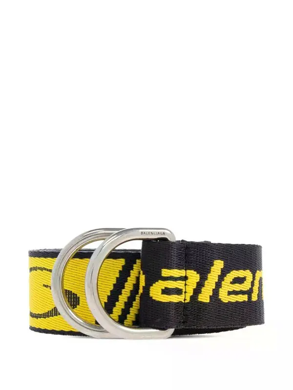 Balenciaga Logo Double-ring Belt
