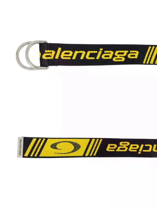 Balenciaga Logo Double-ring Belt