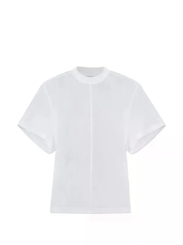 Balenciaga Asymmetric Cut Seam Detail Cotton T-shirt - White