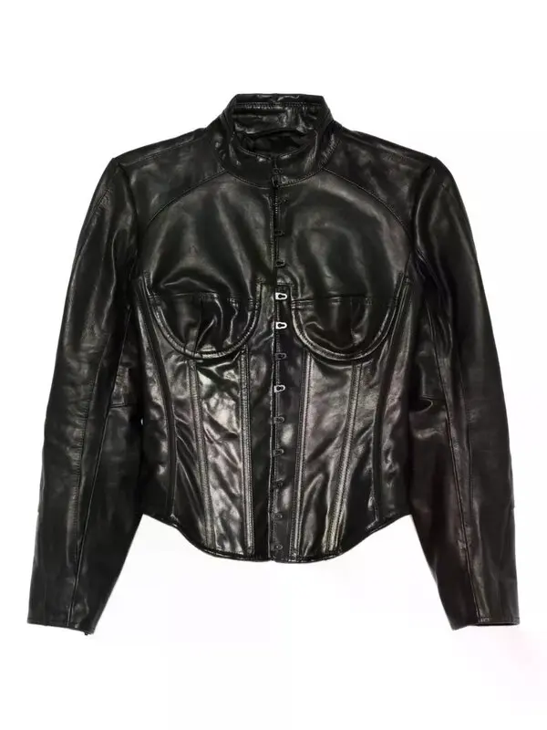 Balenciaga Corset-style Lace-up Jacket - Black