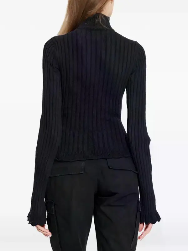Balenciaga Ruffled Heart-cutout Sweater