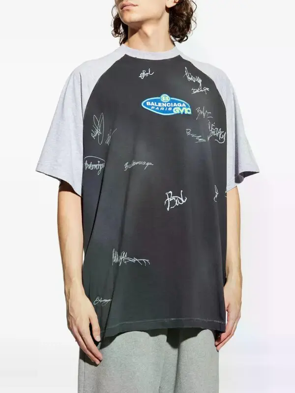 Balenciaga Raglan-sleeves T-shirt
