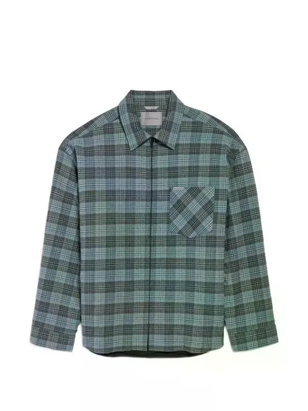 Balenciaga Checked Shirt - Blue