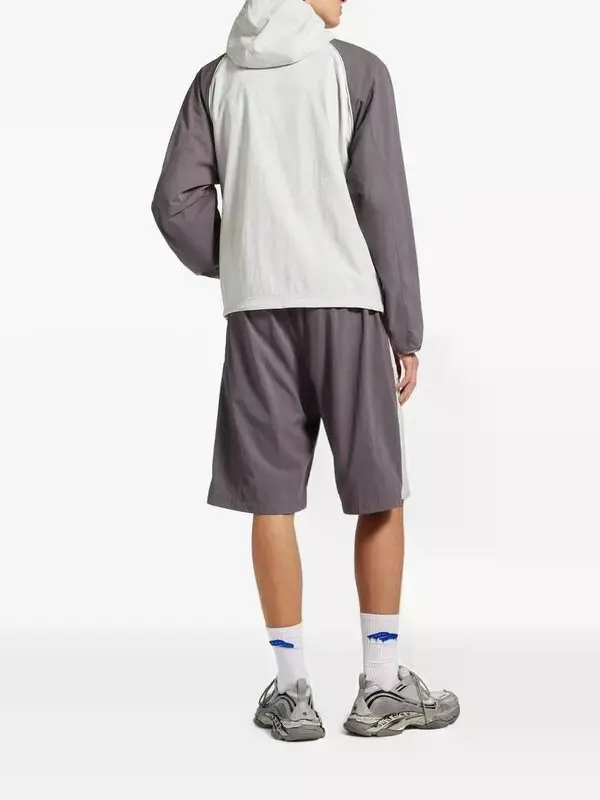 Balenciaga Zip-up Hooded Jacket - Grey
