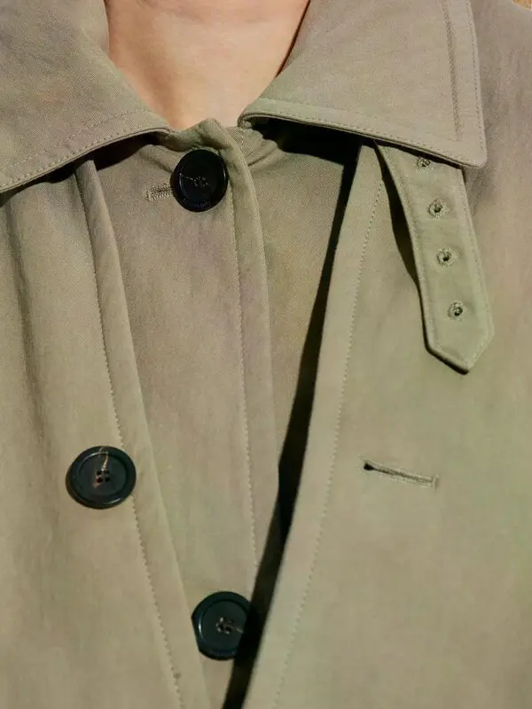 Balenciaga Flipped Hooded Trench Coat