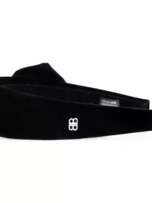 Balenciaga Logo Plaque Headband
