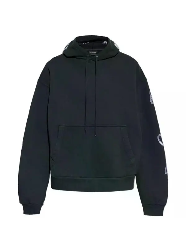 Balenciaga Cursive Hoodie - Black