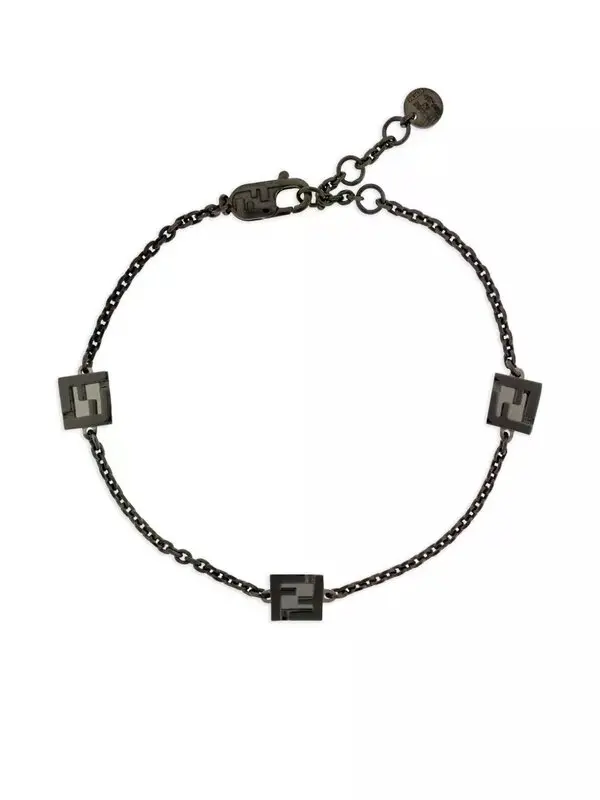 Fendi Square Charm Chain Bracelet