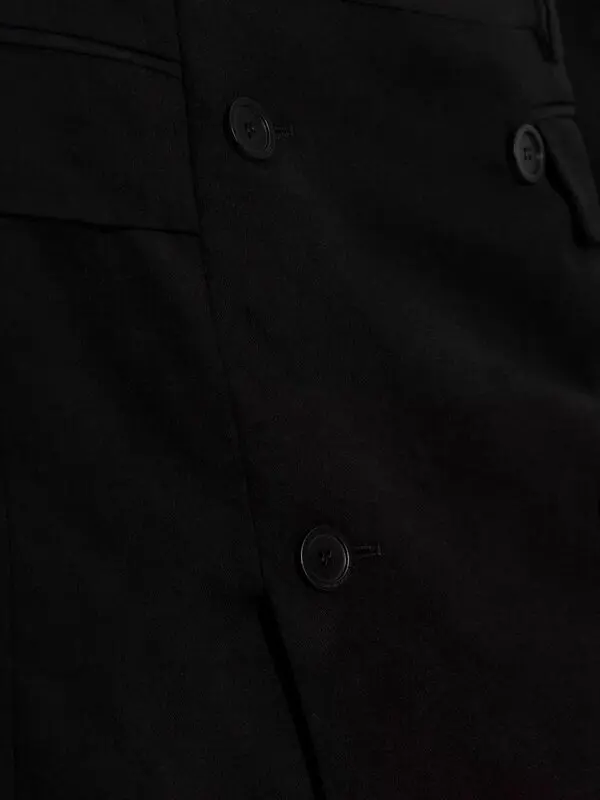 Balenciaga Double-breasted Split Skirt