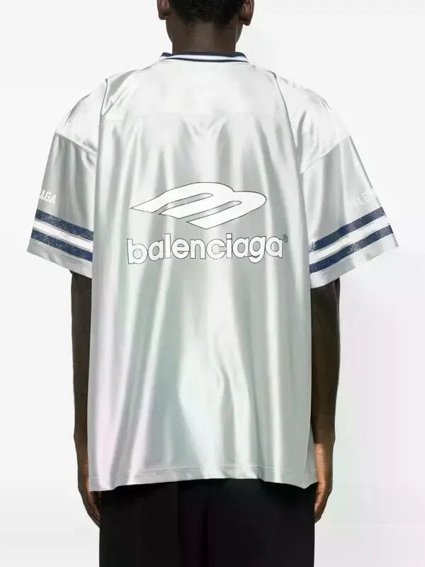 Balenciaga Logo V-neck T-shirt