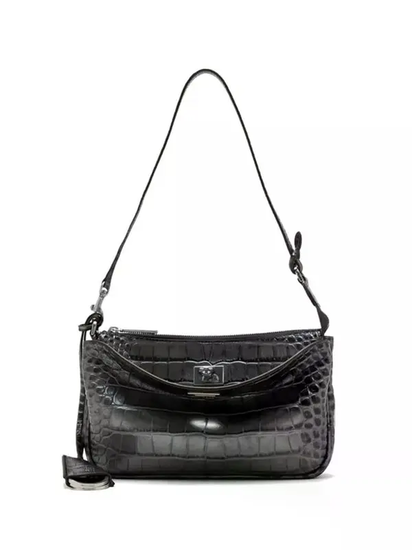 Balenciaga Rodeo Sling Embossed Shoulder Bag - Grey