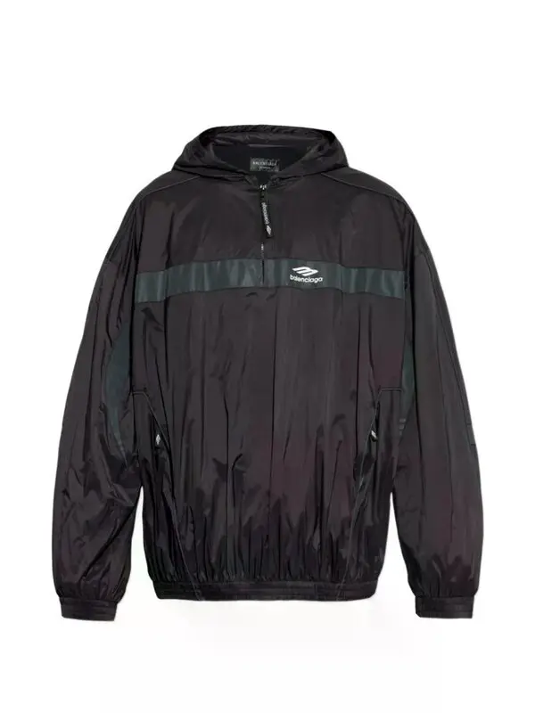 Balenciaga Logo-print Lightweight Jacket - Black