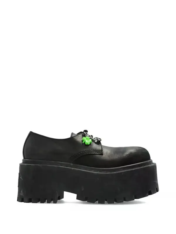 Balenciaga Strike Platform Derby Shoes - Black
