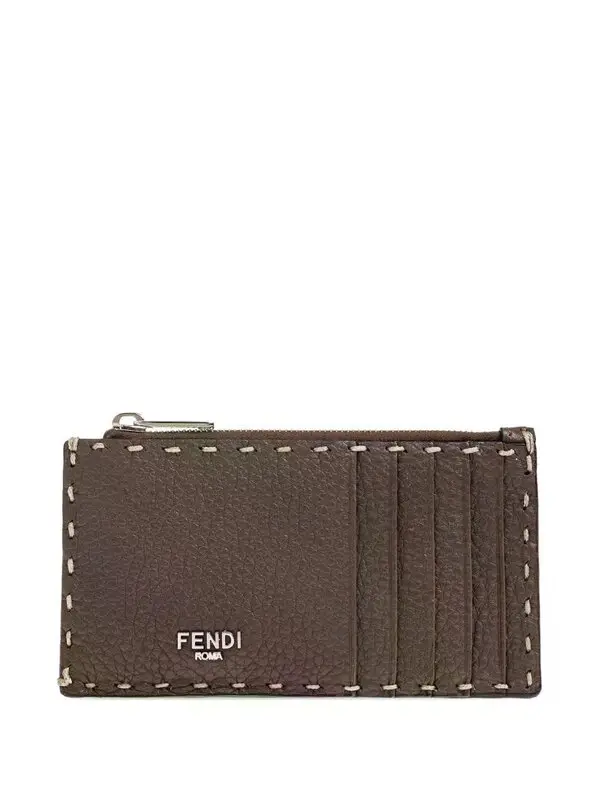 Fendi Selleria Leather Card Holder