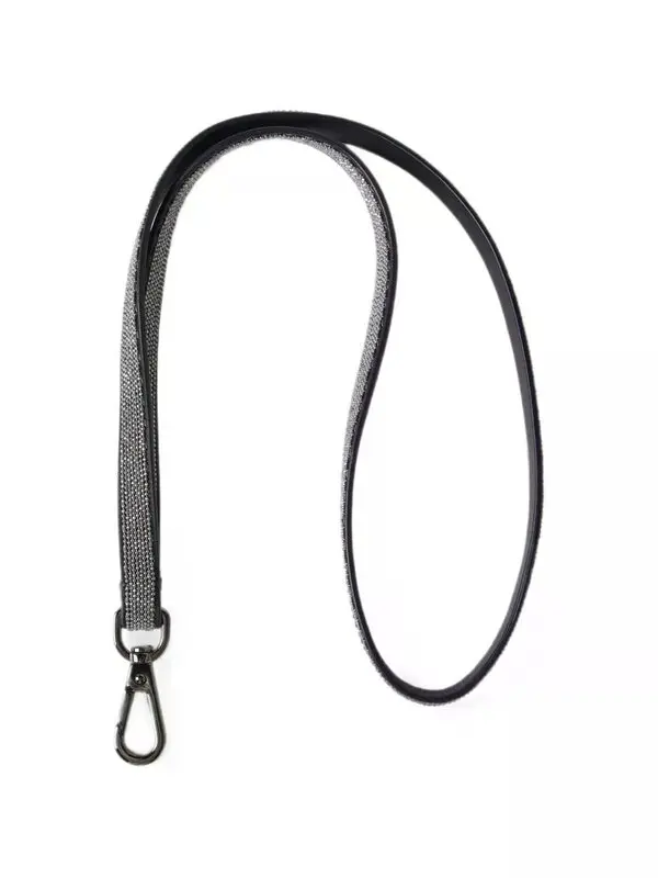 Brunello Cucinelli Monili Embellished Leather Lanyard