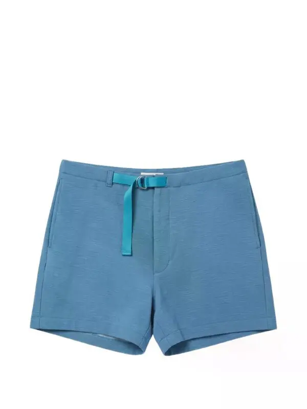 Auralee Belted D-ring Buckle Shorts - Blue