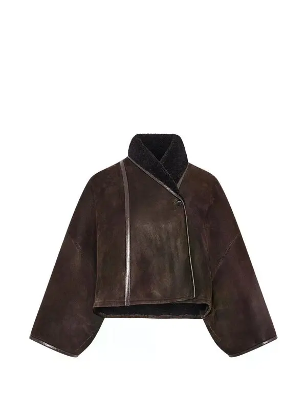 YVES SALOMON Shearling Cape - Brown
