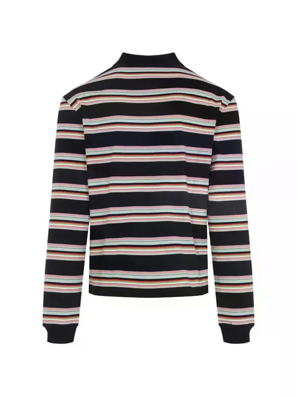 Marni Striped Long-sleeve Polo Shirt