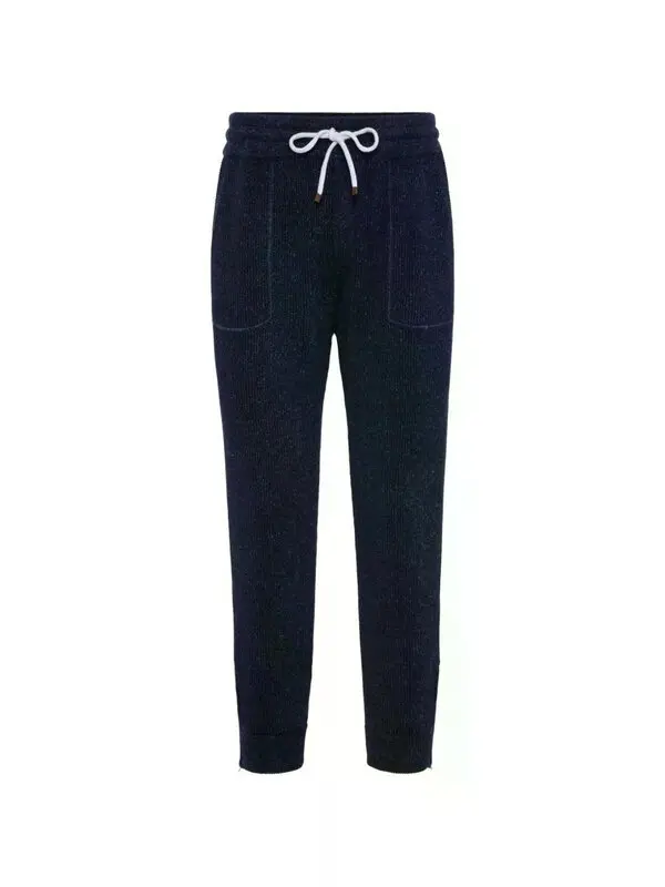 Brunello Cucinelli Ribbed-knit Track Pants
