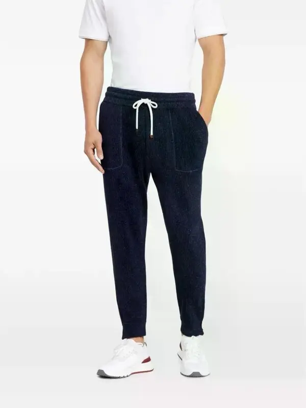 Brunello Cucinelli Ribbed-knit Track Pants