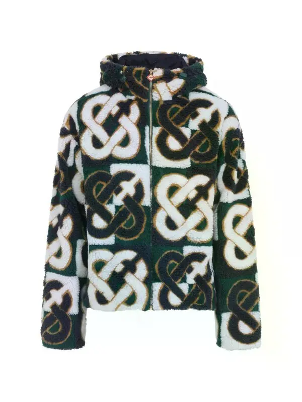 Casablanca Monogram Fleece Jacket - Green