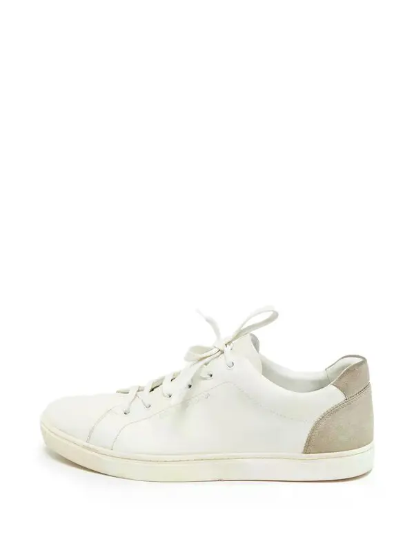 Dolce & Gabbana Leather Suede Paneled Sneakers - Neutrals