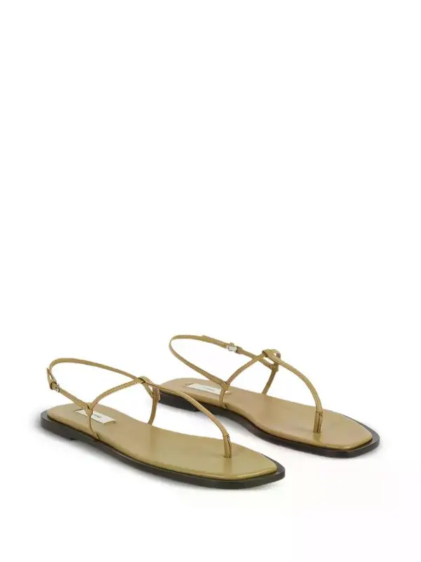 TOTEME T-strap Leather Slingback Sandals