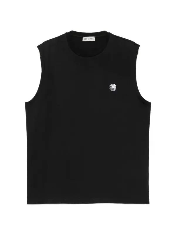 STATE OF ORDER Indian Team Logo-embroidered Sleeveless Vest - Black