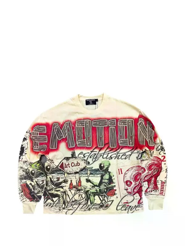 MIXED EMOTION Art Club Graphic Print Sweatshirt