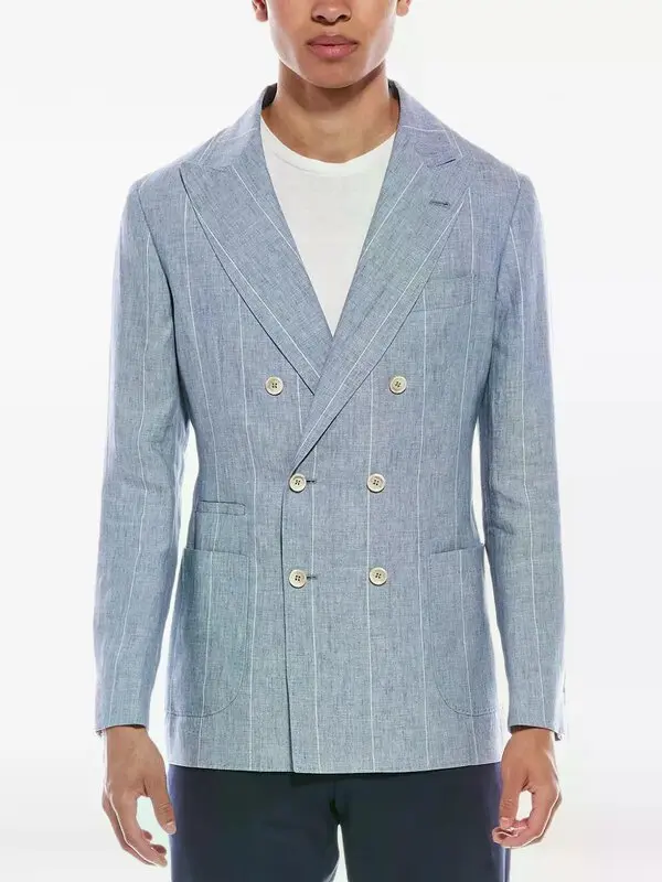 Brunello Cucinelli Pinstripe Double-breasted Blazer
