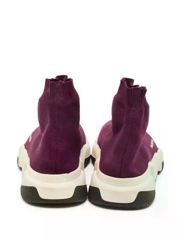 Balenciaga Speed Knitted Slip-on Sneakers - Red