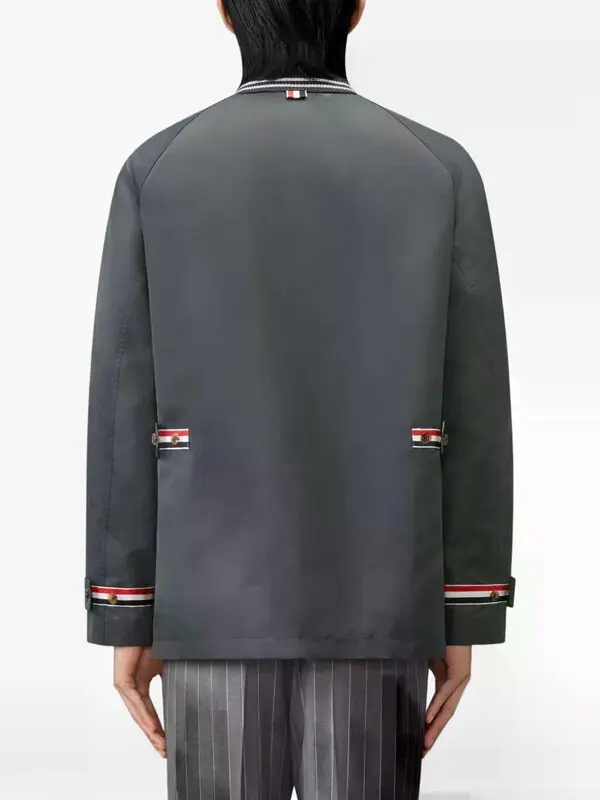 Thom Browne Pinstripe-panelled Field Jacket - Grey