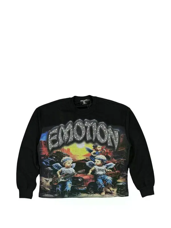 MIXED EMOTION Sunrise Long-sleeve Graphic-print T-shirt