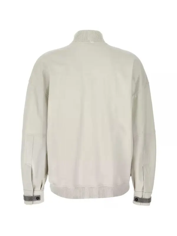 Brunello Cucinelli Zip-up Panelled Jacket - Neutrals