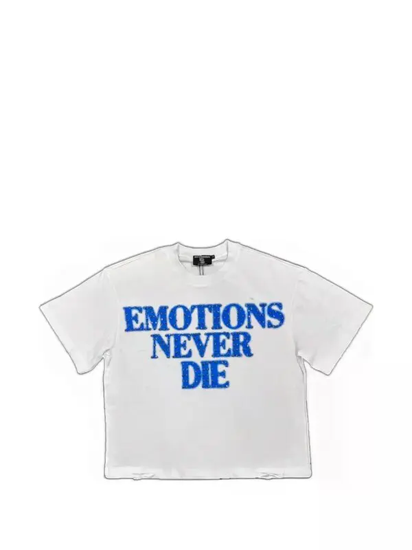 MIXED EMOTION End Rhinestone-embellished Cotton T-shirt