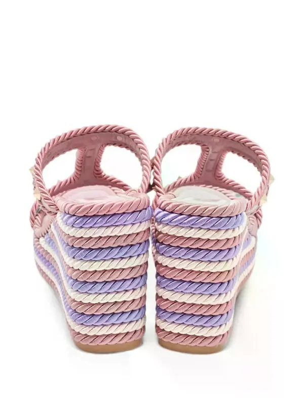 Valentino Garavani Torchon Rockstud Wedge Sandals