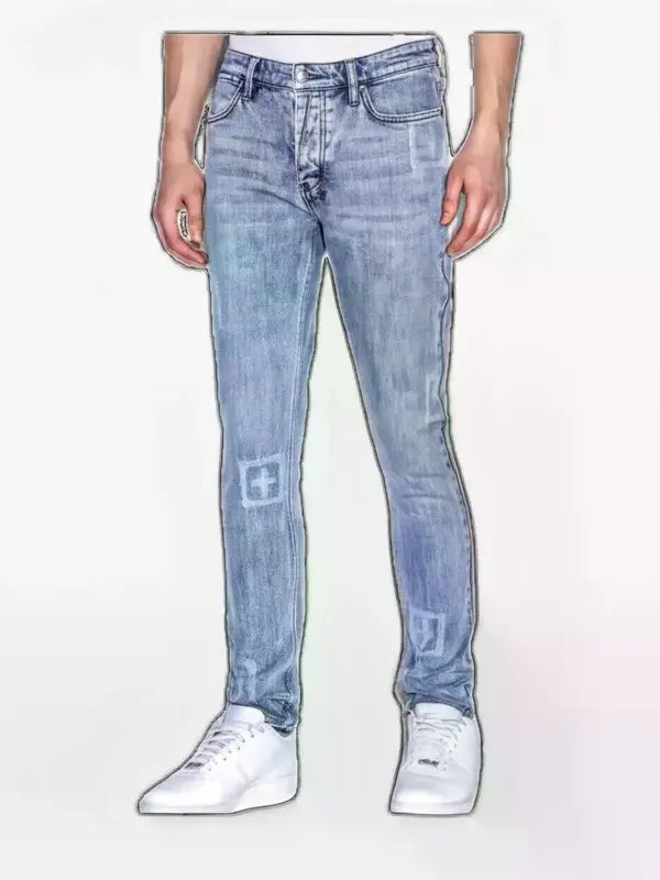 Ksubi Van Winkle Buzzed Denim Jeans - Blue