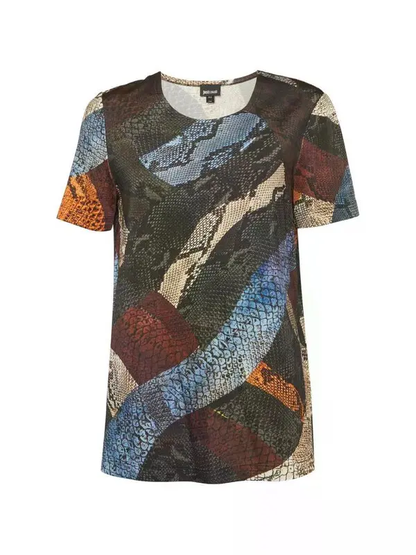 Just Cavalli Snakeskin Print T-shirt