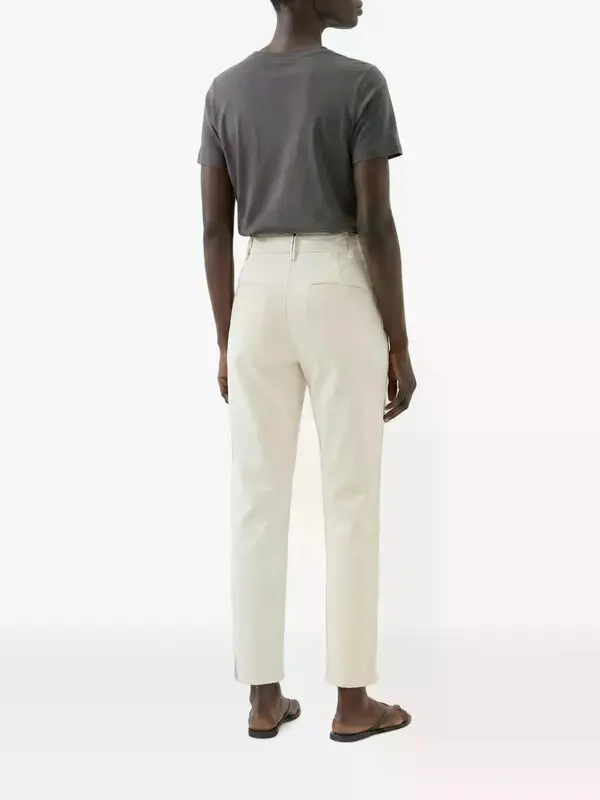 Brunello Cucinelli Pleated Cropped Trousers - Neutrals