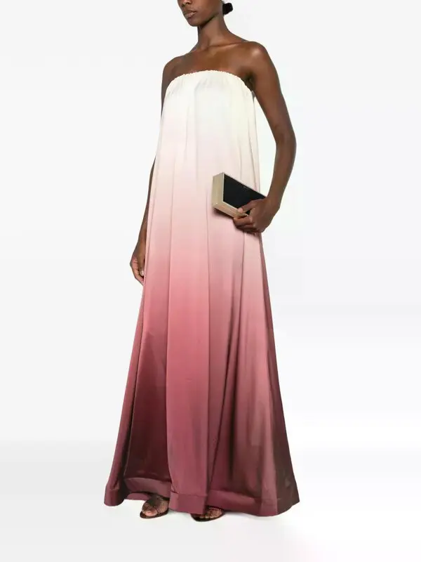 L'IDEE Costiera Ombré Strapless Maxi Dress