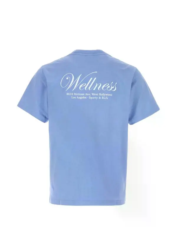 Sporty & Rich Cotton T-shirt With Logo Print